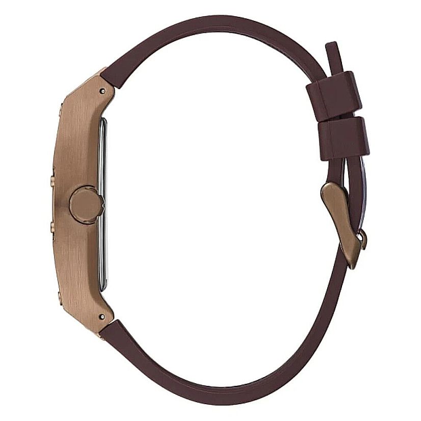 Men's Guess Brown Coffee Tone Steel Multifunction Watch GW0202G2