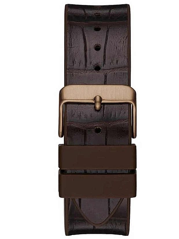 Men's Guess Brown Coffee Tone Steel Multifunction Watch GW0202G2