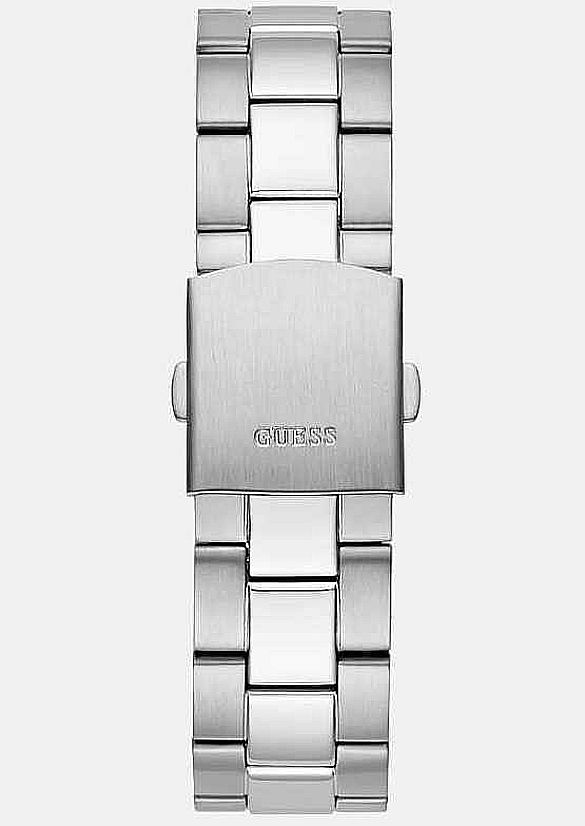 Men's Guess Sporty Stainless Steel Multifunction Skeleton Dial Watch ...