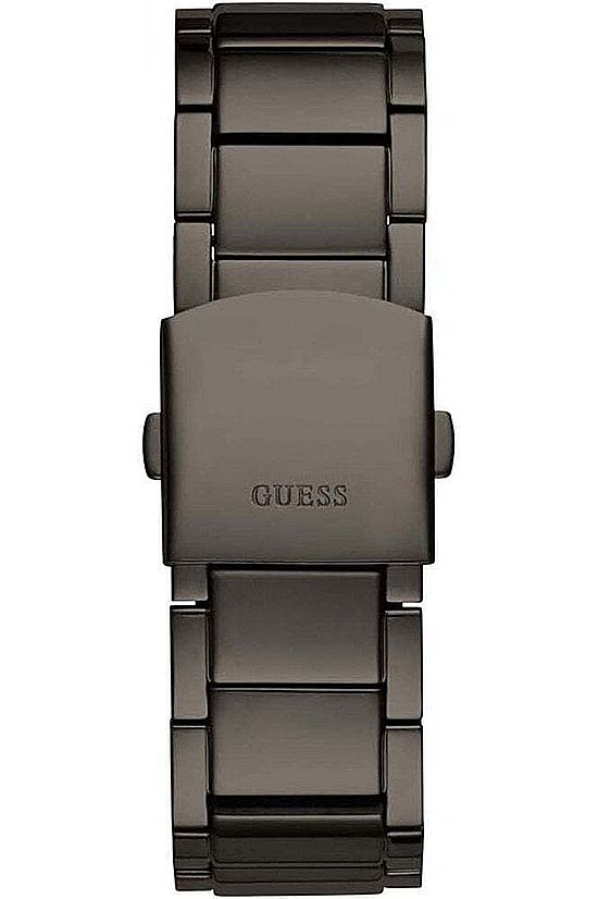 Men's Guess Stainless Steel Black Plated Multifunction Watch W1305G3