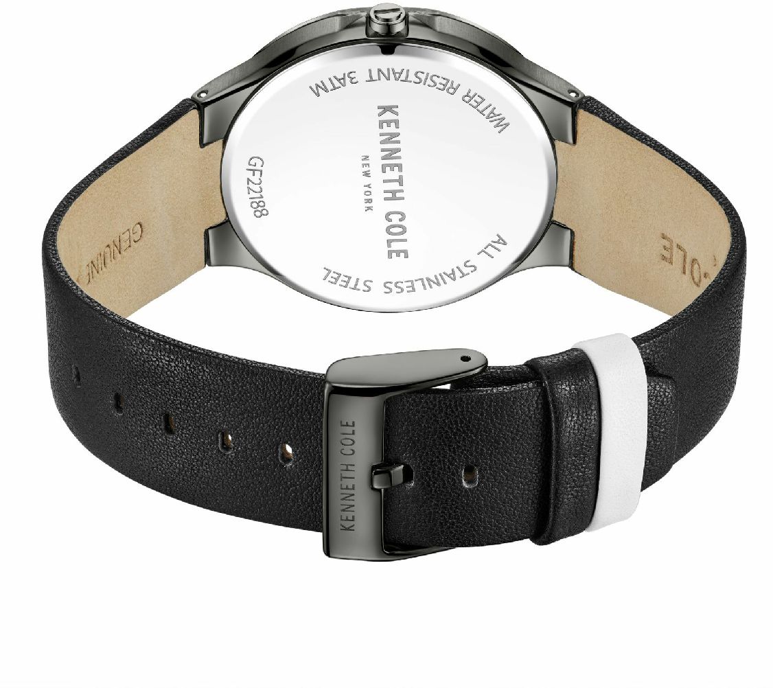 Men's Kenneth Cole Leather Strap Dress Sport Watch KCWGF2218801