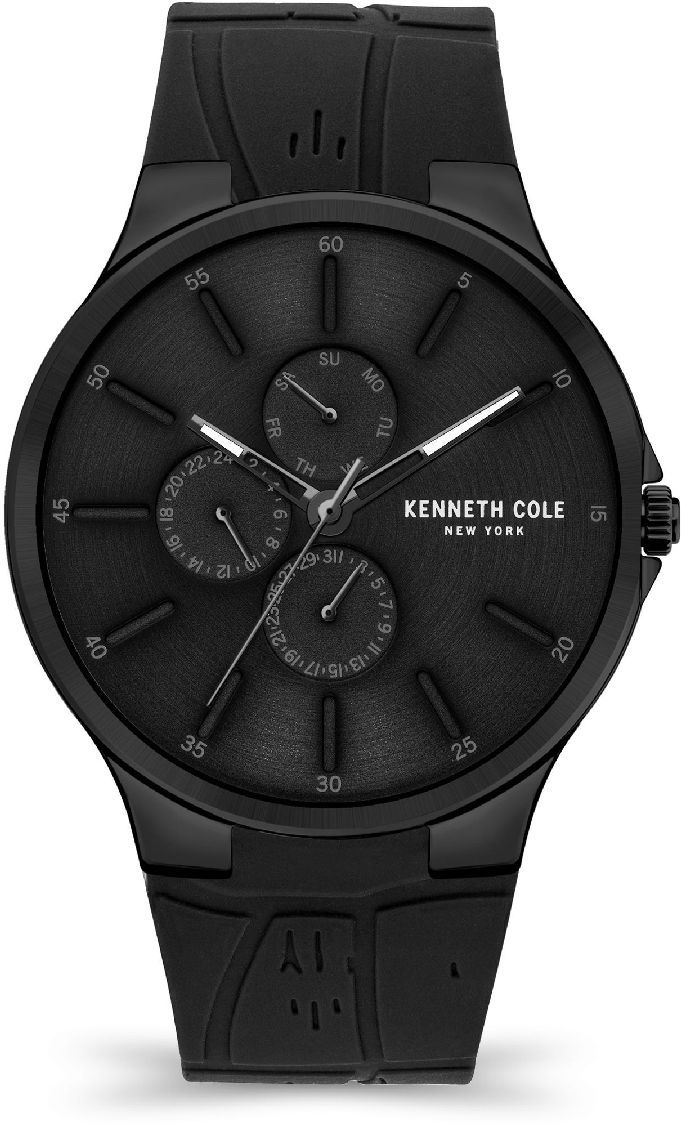 Men's Kenneth Cole Silicone Strap Dress Sport Watch KCWGQ2123501
