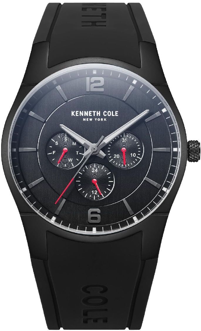 Men's Kenneth Cole Silicone Strap Dress Sport Watch KCWGQ2221901