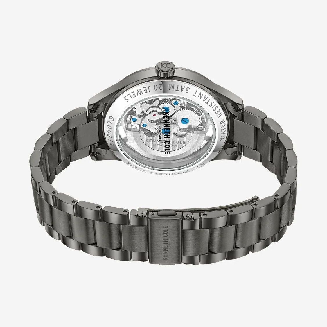 Men's Kenneth Cole Stainless Steel Automatic Skeleton Watch KCWGL0027205