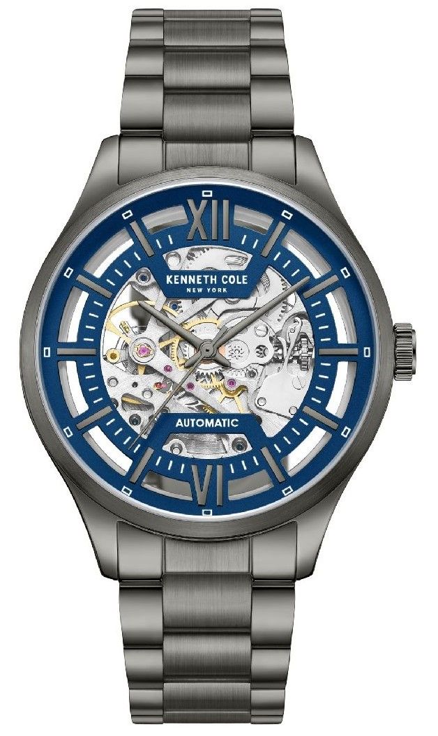 Men's Kenneth Cole Stainless Steel Automatic Skeleton Watch KCWGL0027205