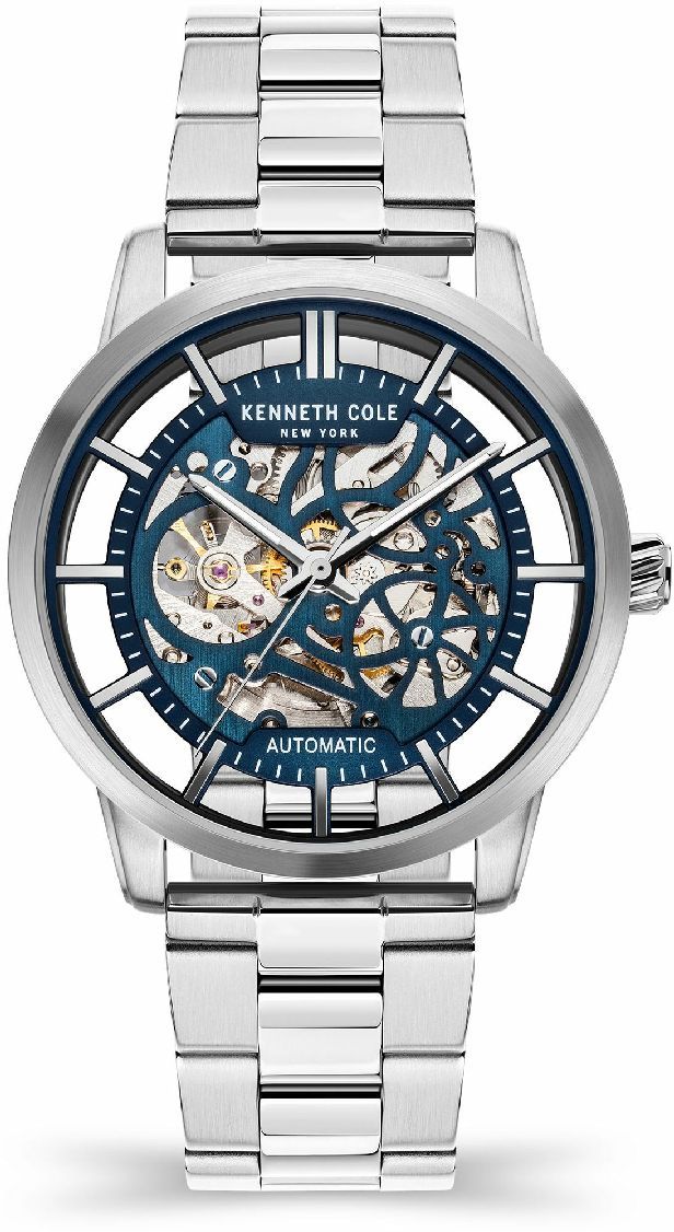 Men's Kenneth Cole Stainless Steel Automatic Skeleton Watch KCWGL2122502