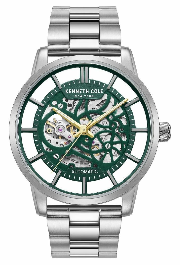 Men's Kenneth Cole Stainless Steel Automatic Skeleton Watch KCWGL2122505