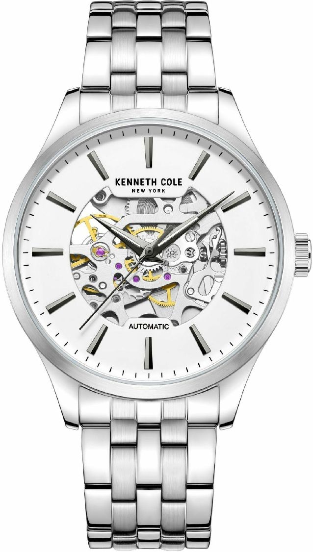 Men's Kenneth Cole Stainless Steel Automatic Skeleton Watch KCWGL2216903