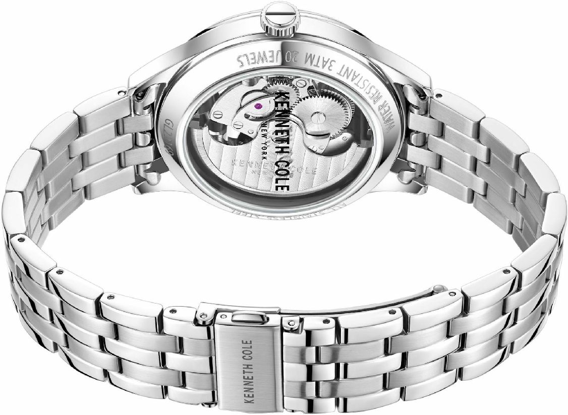 Men's Kenneth Cole Stainless Steel Automatic Skeleton Watch KCWGL2216903