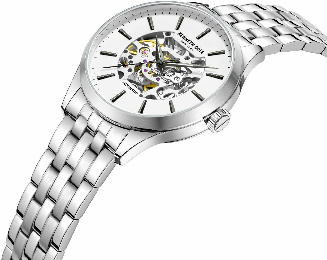 Men's Kenneth Cole Stainless Steel Automatic Skeleton Watch KCWGL2216903