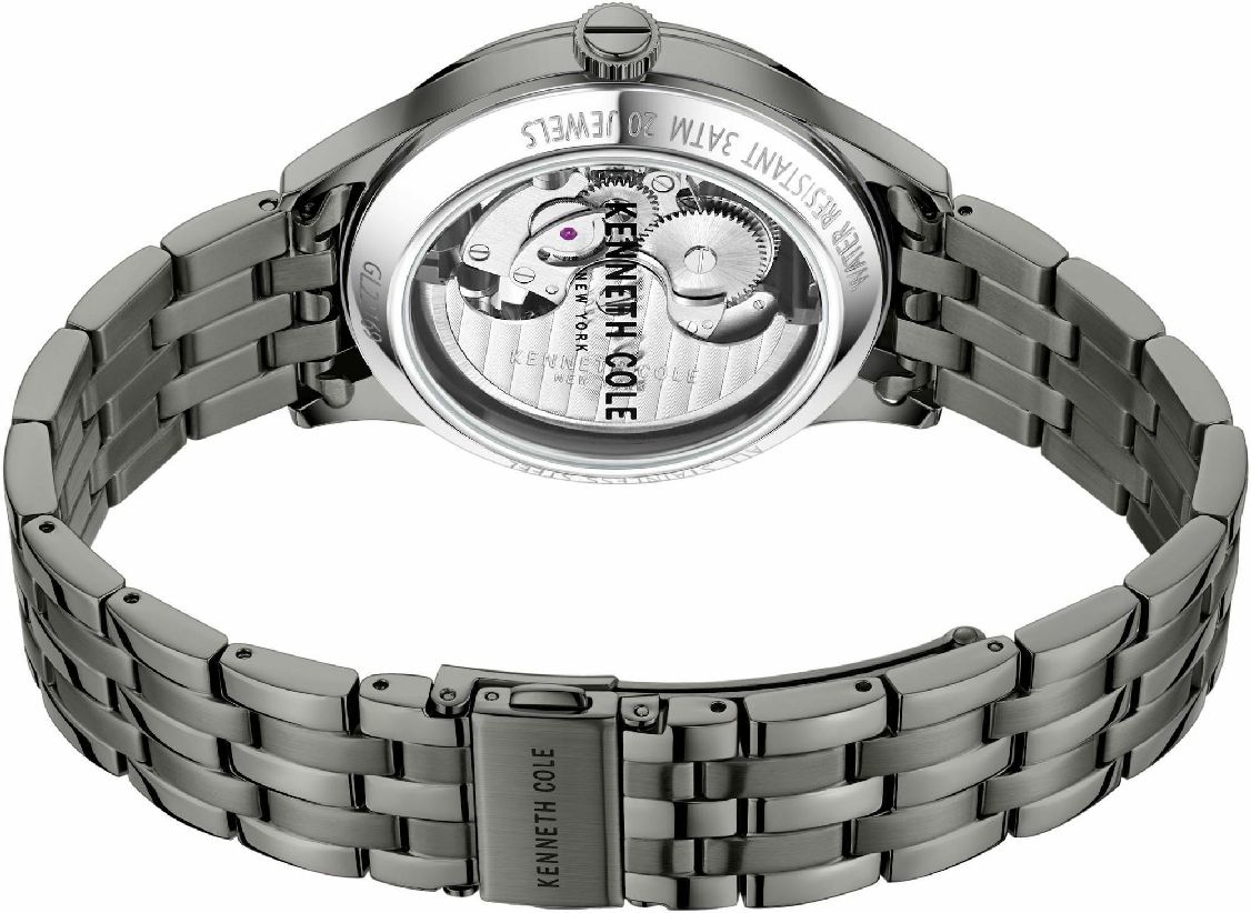 Men's Kenneth Cole Stainless Steel Automatic Skeleton Watch KCWGL2216904