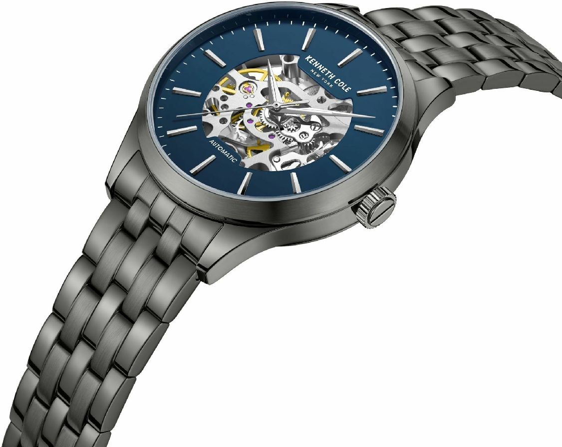 Men's Kenneth Cole Stainless Steel Automatic Skeleton Watch KCWGL2216904