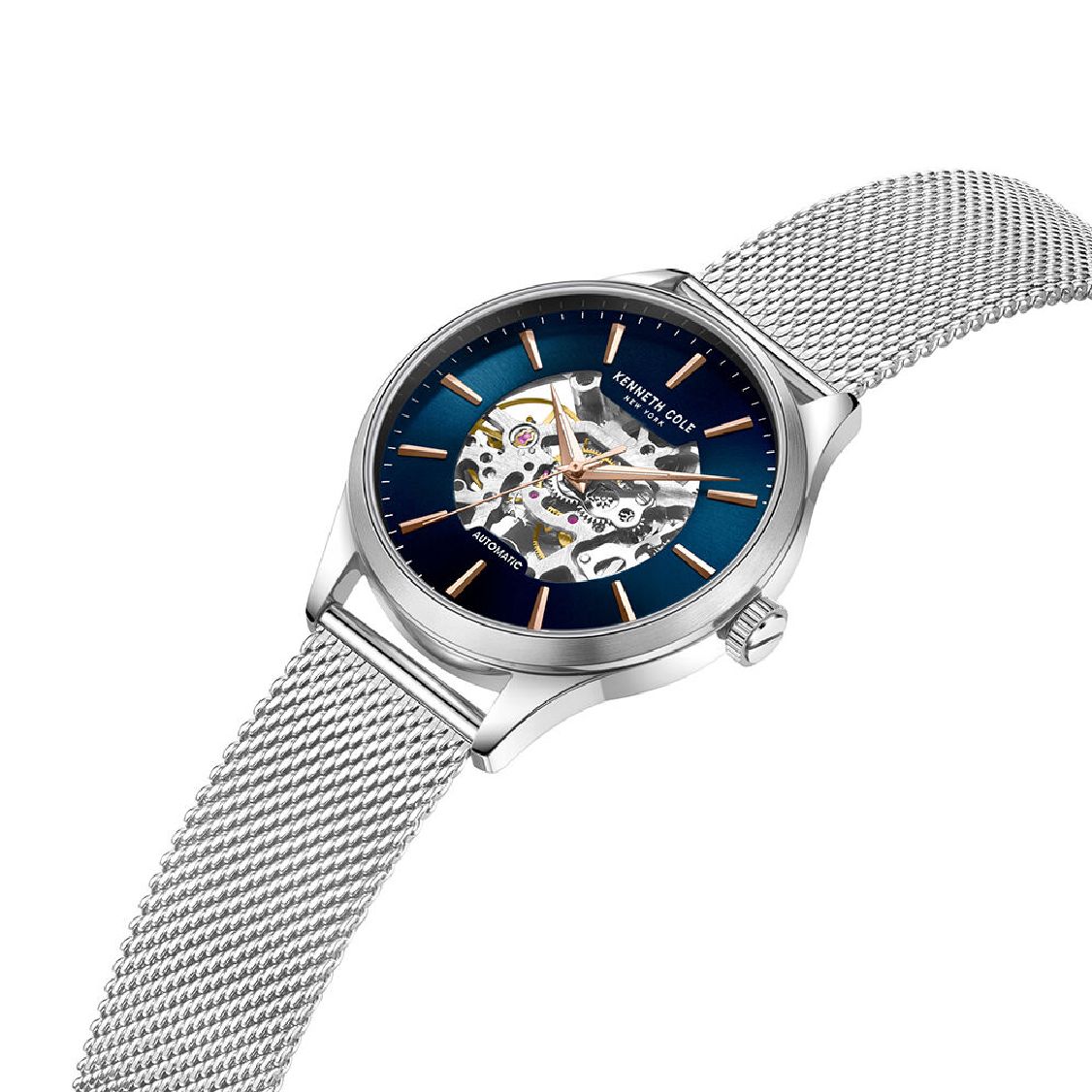 Men's Kenneth Cole Stainless Steel Automatic Skeleton Watch KCWGL2216905