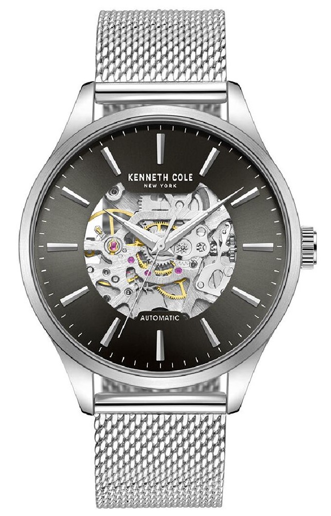 Men's Kenneth Cole Stainless Steel Automatic Skeleton Watch KCWGL2216906