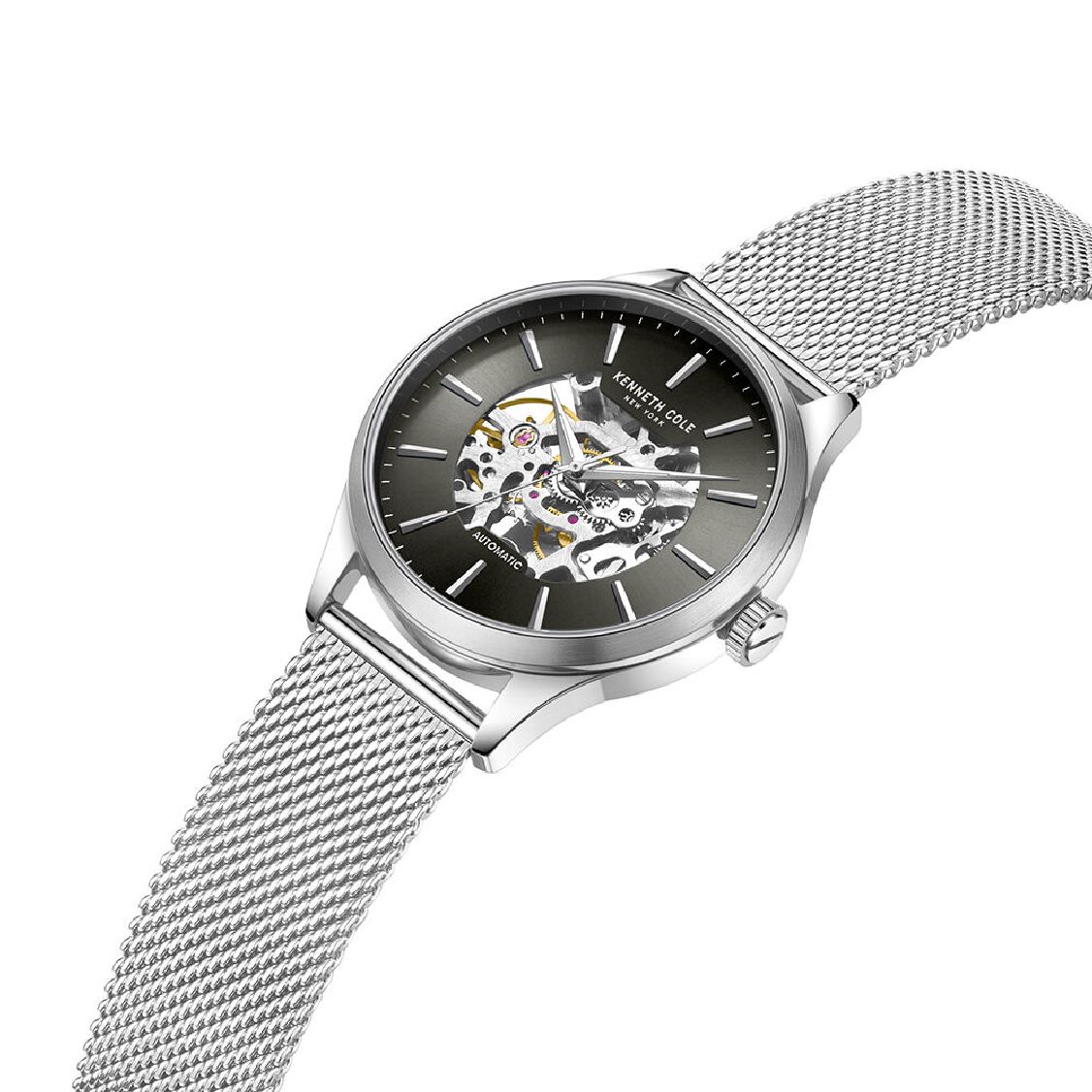 Men's Kenneth Cole Stainless Steel Automatic Skeleton Watch KCWGL2216906