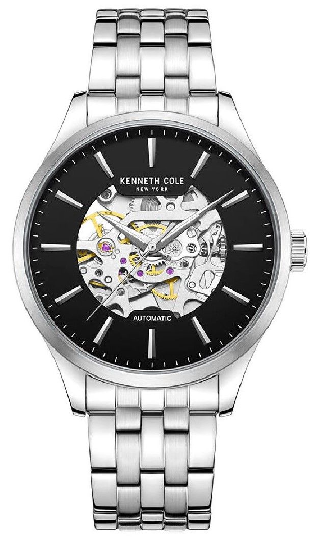 Men's Kenneth Cole Stainless Steel Automatic Skeleton Watch KCWGL2216907