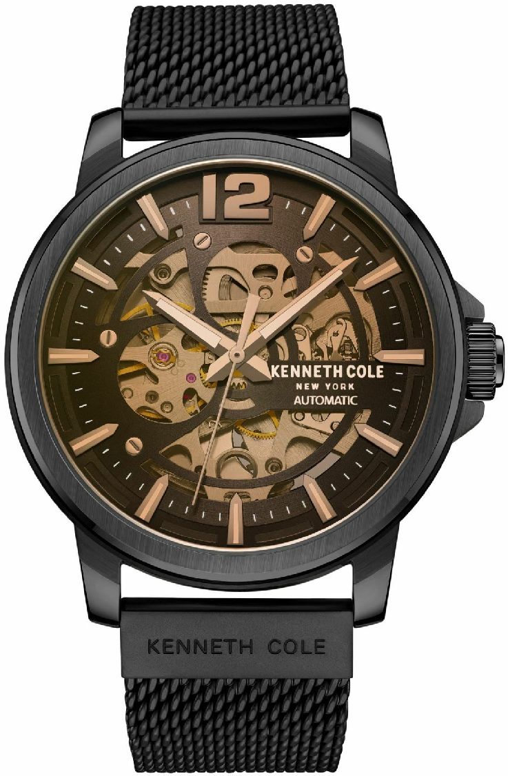 Men's Kenneth Cole Stainless Steel Automatic Skeleton Watch KCWGL2220503