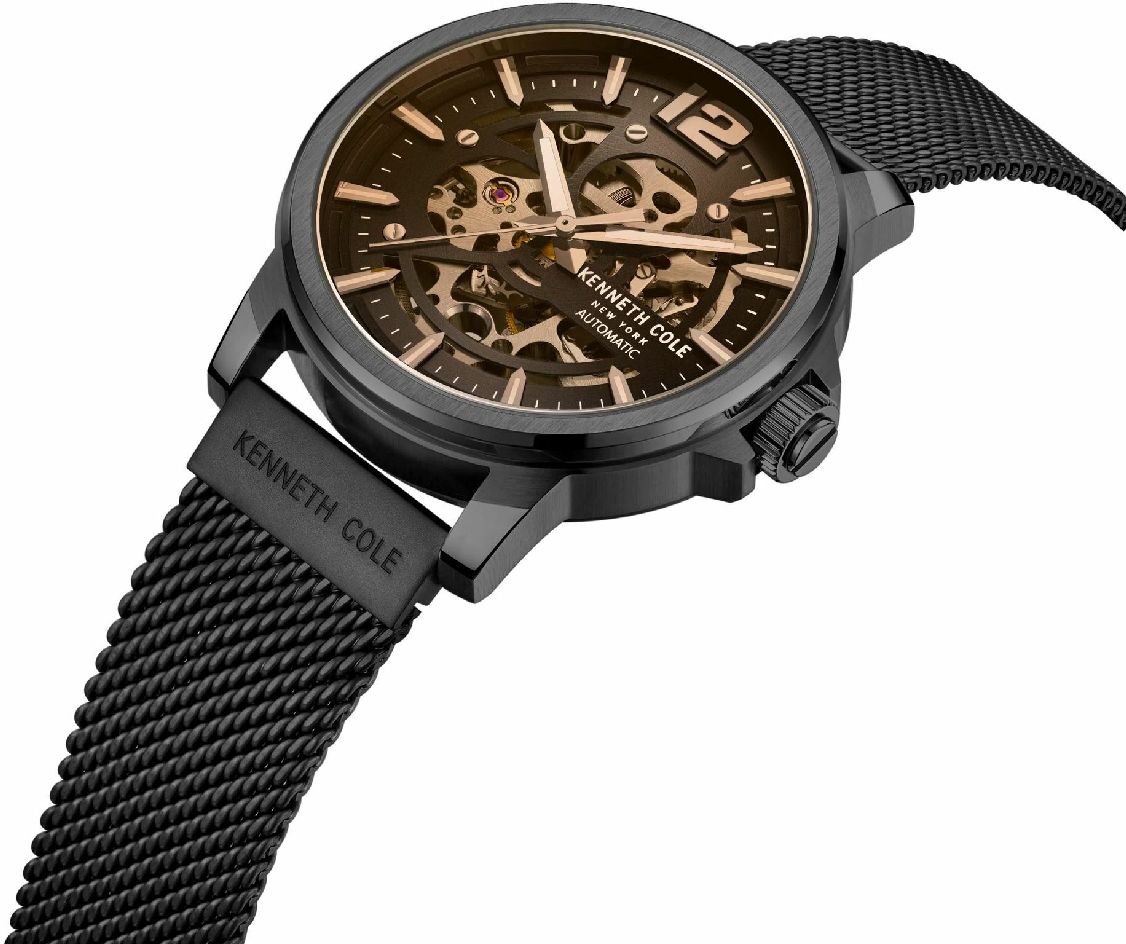 Men's Kenneth Cole Stainless Steel Automatic Skeleton Watch KCWGL2220503