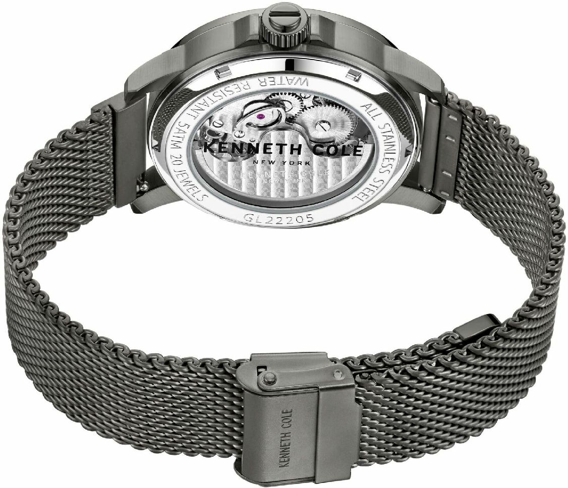 Men's Kenneth Cole Stainless Steel Automatic Skeleton Watch KCWGL2220504