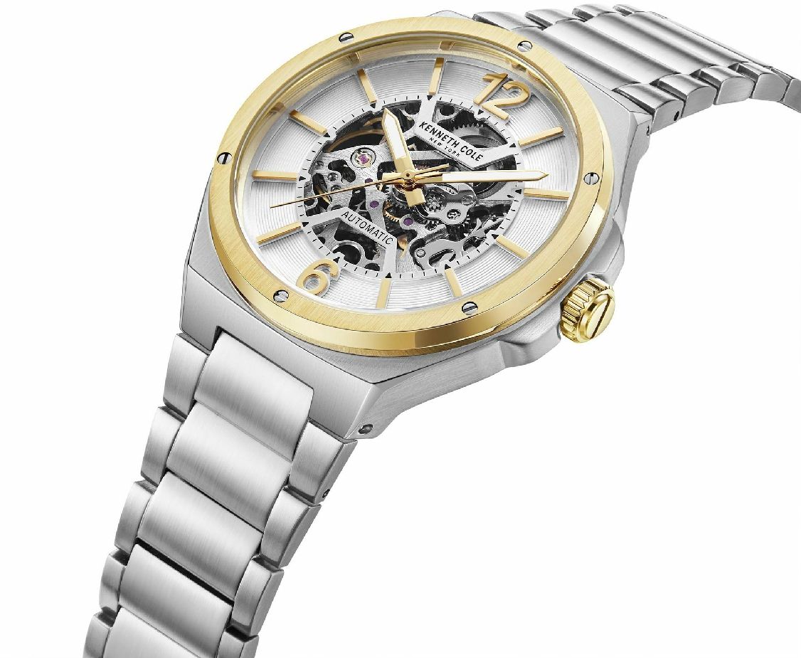 Men's Kenneth Cole Stainless Steel Automatic Skeleton Watch KCWGL2220704
