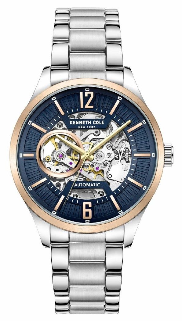 Men's Kenneth Cole Stainless Steel Automatic Skeleton Watch KCWGL2232504