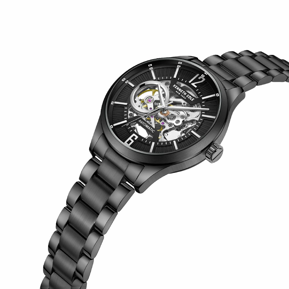 Men's Kenneth Cole Stainless Steel Automatic Skeleton Watch KCWGL2232505