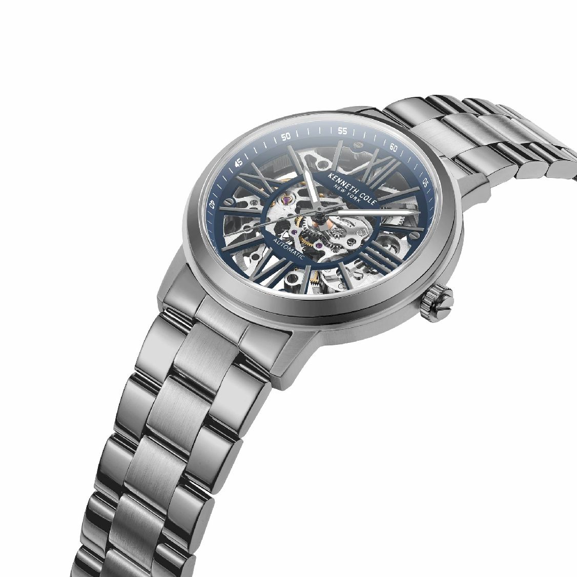 Men's Kenneth Cole Stainless Steel Automatic Skeleton Watch KCWGL2233203