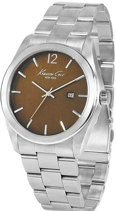 Men's Kenneth Cole Stainless Steel Classic Brown Dial Watch KC3884