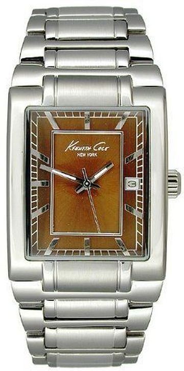 Men's Kenneth Cole Stainless Steel Rectangle Case Watch KC3665