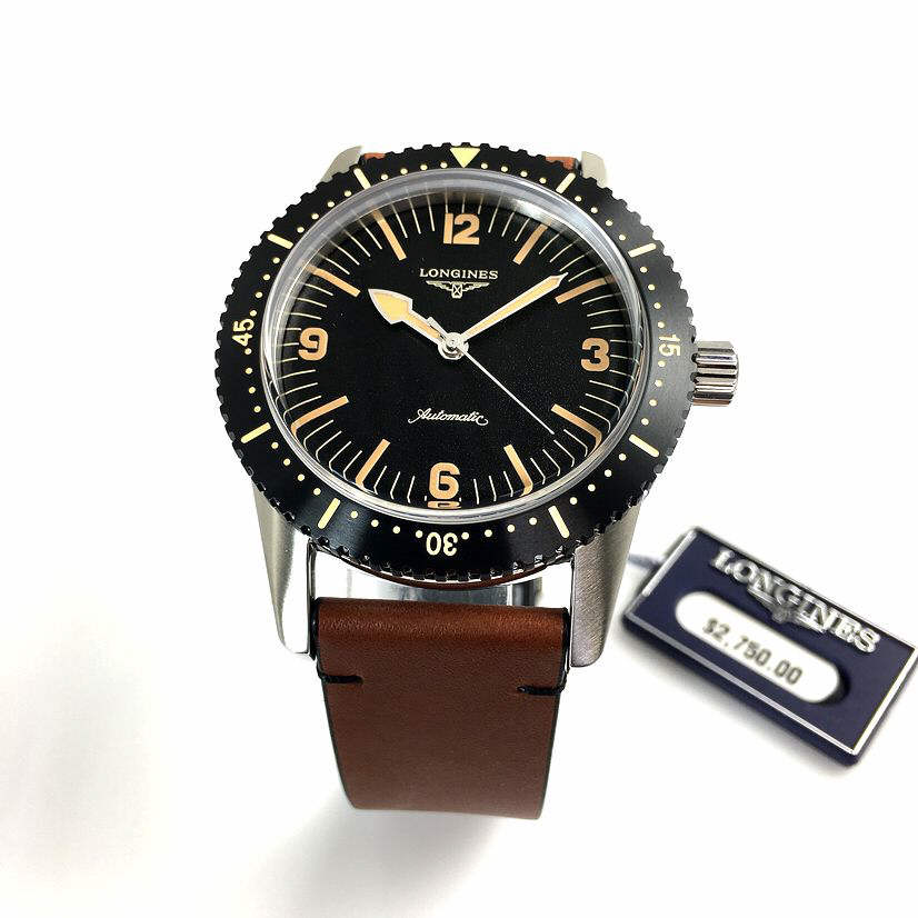 Men's Longines Heritage Skin Diver L2.822.4.56.2 Automatic Watch L28224562