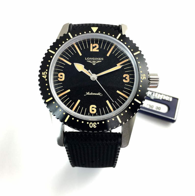 Men's Longines Heritage Skin Diver L2.822.4.56.9 Automatic Watch L28224569