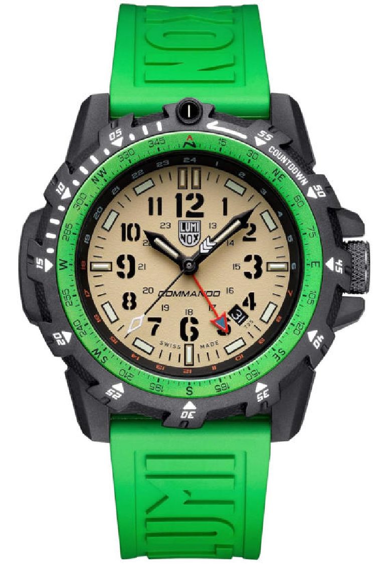 Men's Luminox Commando Raider Outdoor Adventure Green Military Watch 3337