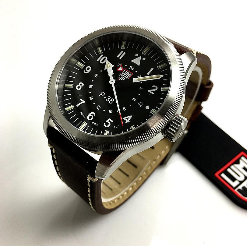 Men s Luminox P 38 Lightning Pilot GMT GMT 2 Time Zone Watch 9521 Men s Luminox P 38 Lightning Pilot GMT GMT 2 Time Zone Watch 9521