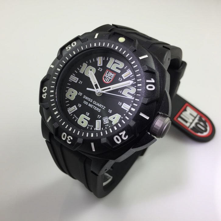 Men's Black Luminox Sentry 0200 Diver's Style Watch 0201.SL
