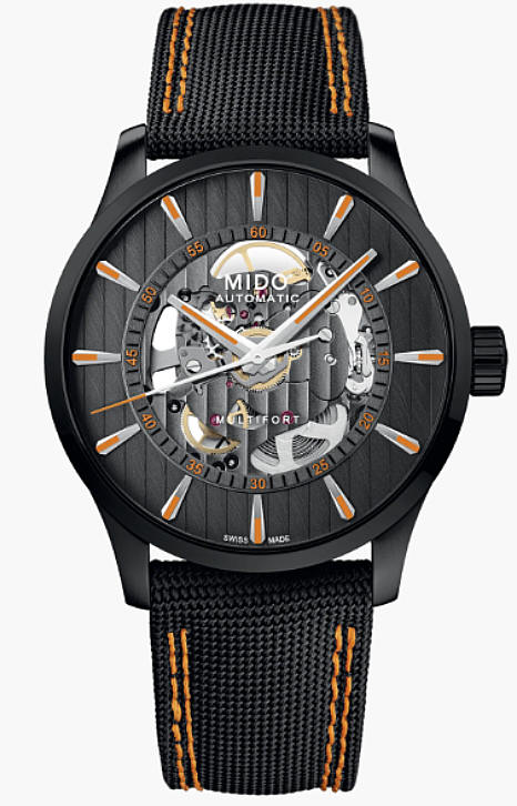 Men's Mido Commander Gradient Automatic Skeleton Dial Watch M0384363705100