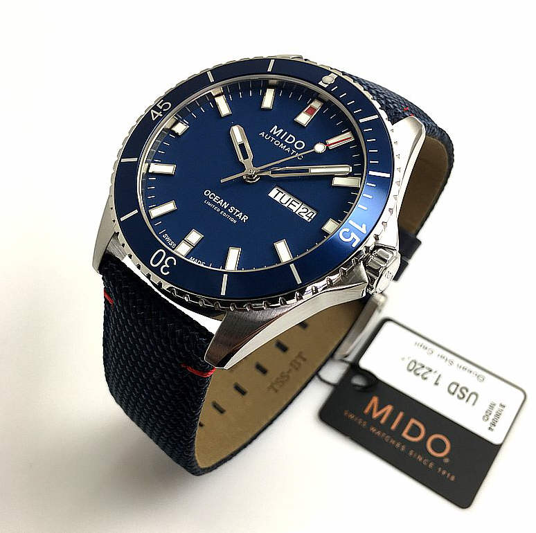 Men's Mido Ocean Star IBA Limited Edition Automatic Diver's Watch ...