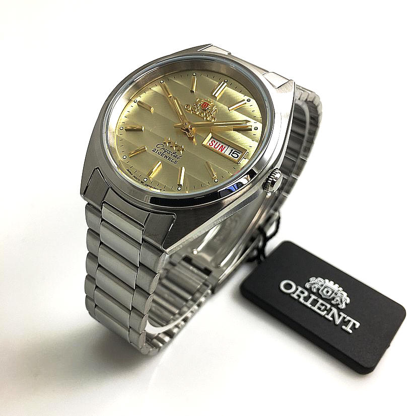 Men's Orient 3 Star TriStar Automatic Steel Day-Date Watch FAB00007C9