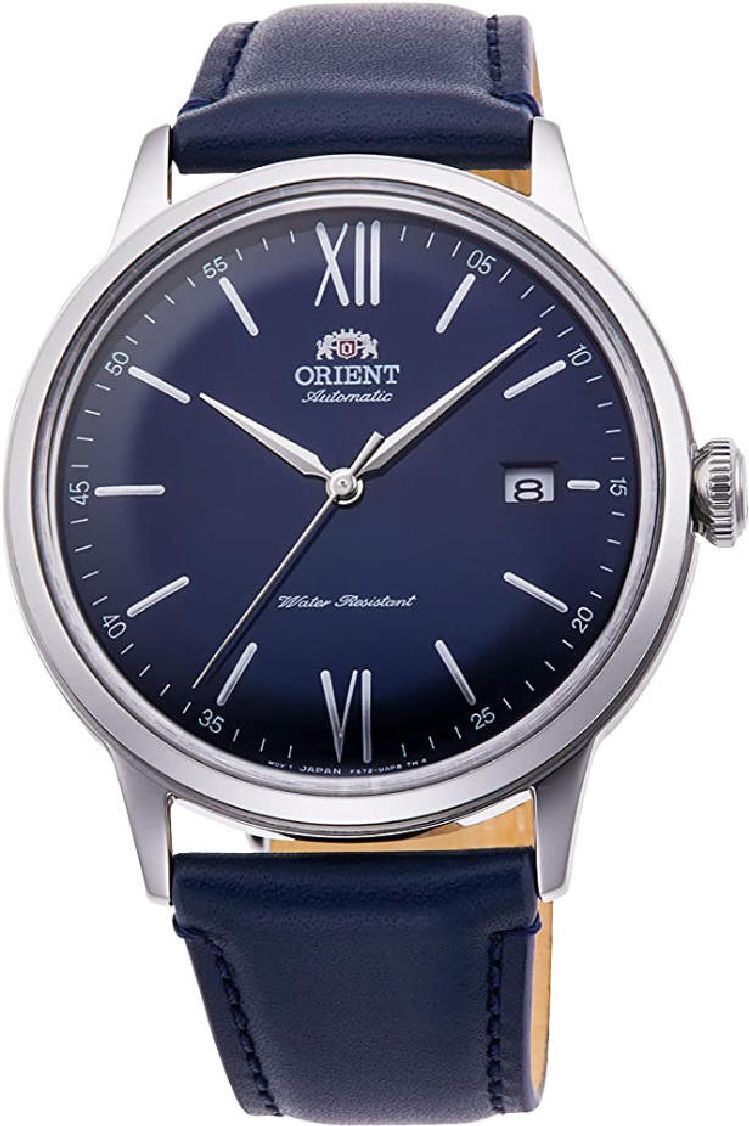 Men's Orient Bambino Automatic Contemporary Classic Blue Watch RA ...