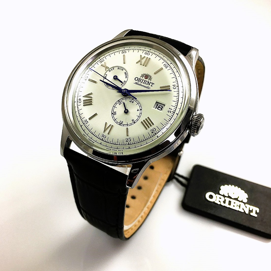 Men's Orient Bambino Version 8 Day-Date 24 Hour Automatic Watch RA ...
