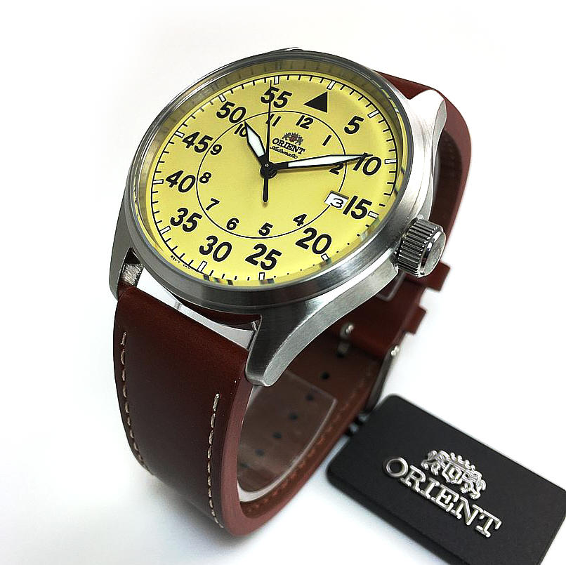 Men's Orient Flight Pilot Style Automatic Steel Watch RA-AC0H04Y10B