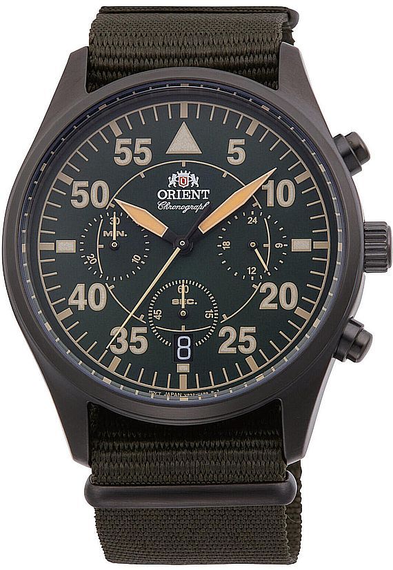 Men's Orient Pilot Style Chronograph Watch RA-KV0501E10B