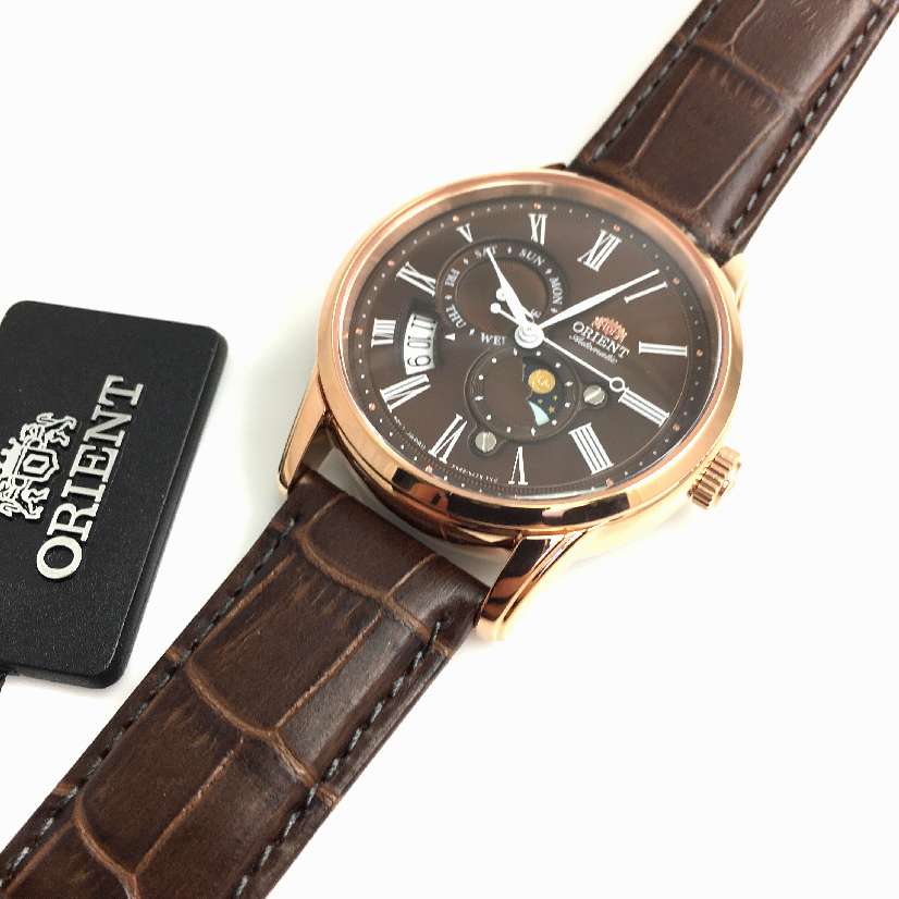 Men's Orient Rose Gold Multifunction Automatic Watch RA-AK0009T10B