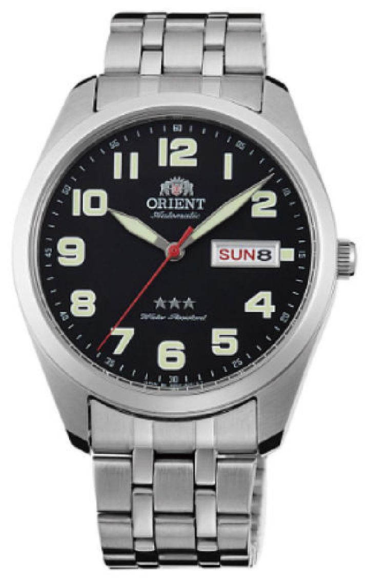 Men's Orient Tri Star Automatic Classic Day-Date Watch RA-AB0024B19B