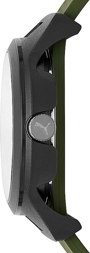 Men's Puma Reset Polycarbonate Green Strap Watch P5011