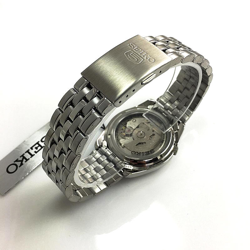 Men's Seiko 5 Automatic Day-Date Stainless Steel Watch SNK381 SNK381K1