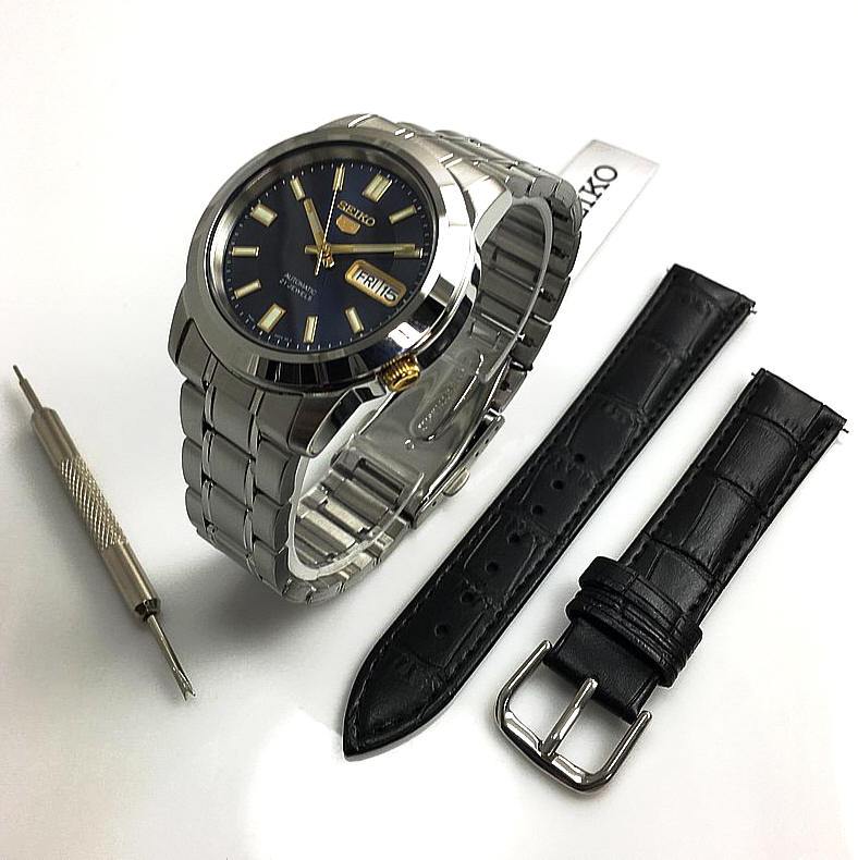 Men's Seiko 5 Automatic Day-Date Style Steel Watch SNKK11 SNKK11K1