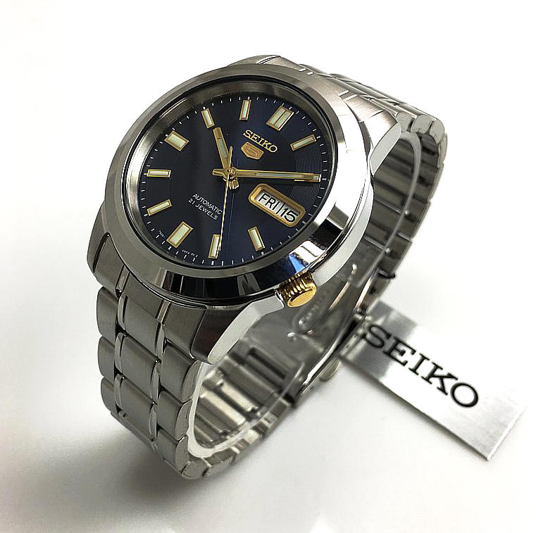 Men's Seiko 5 Automatic Day-Date Style Steel Watch SNKK11 SNKK11K1