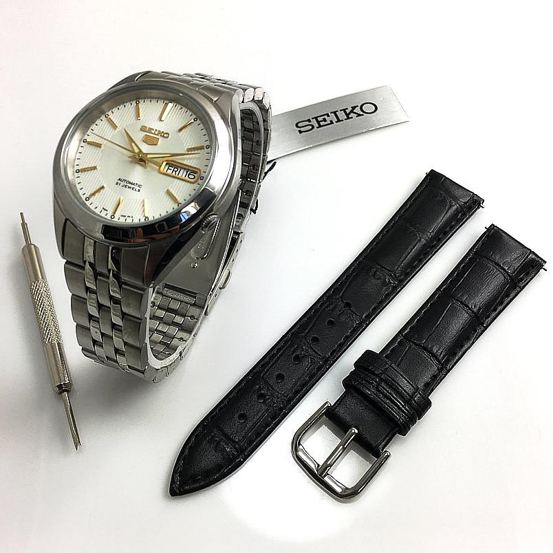 Men's Seiko 5 Automatic Day-Date Style Steel Watch SNKL17 SNKL17K1