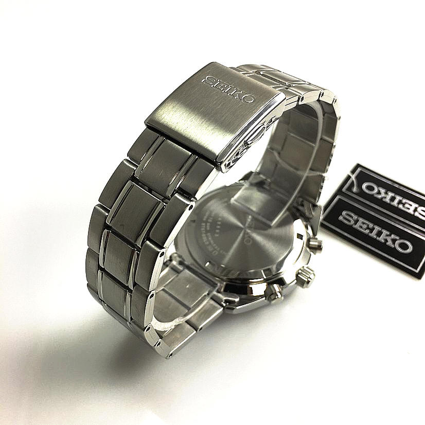 Men's Seiko Chronograph Stainless Steel Sports Watch SSB375 SSB375P1