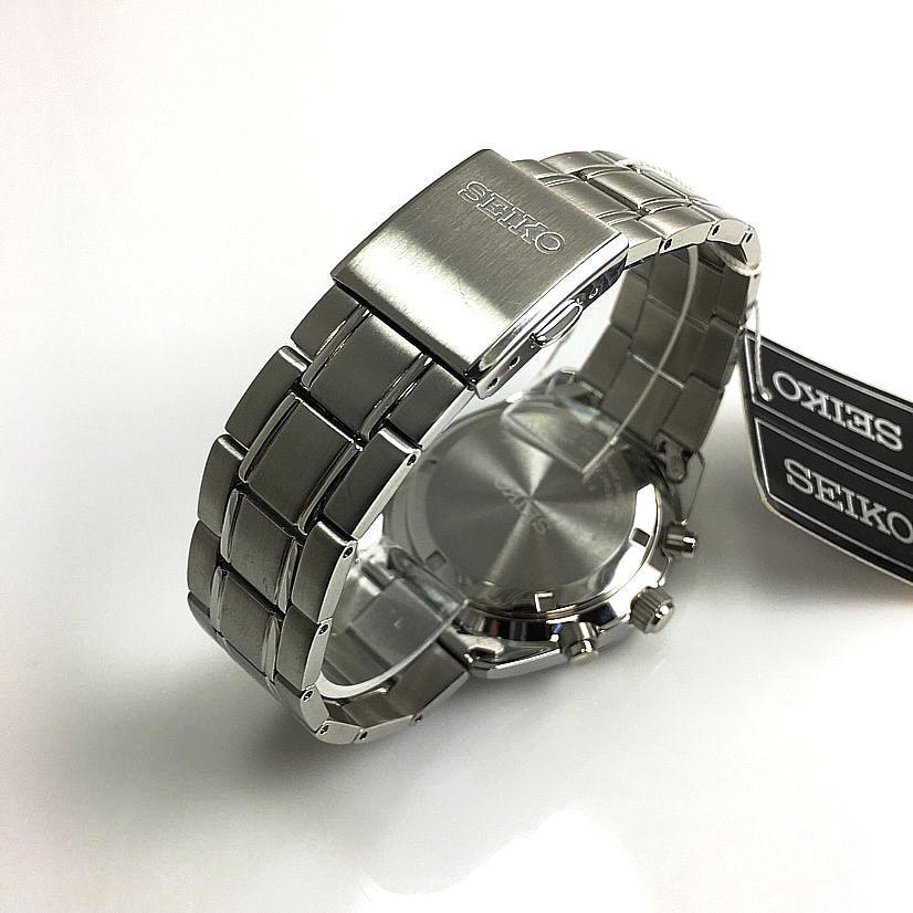 Men's Seiko Chronograph Stainless Steel Sports Watch SSB379 SSB379P1